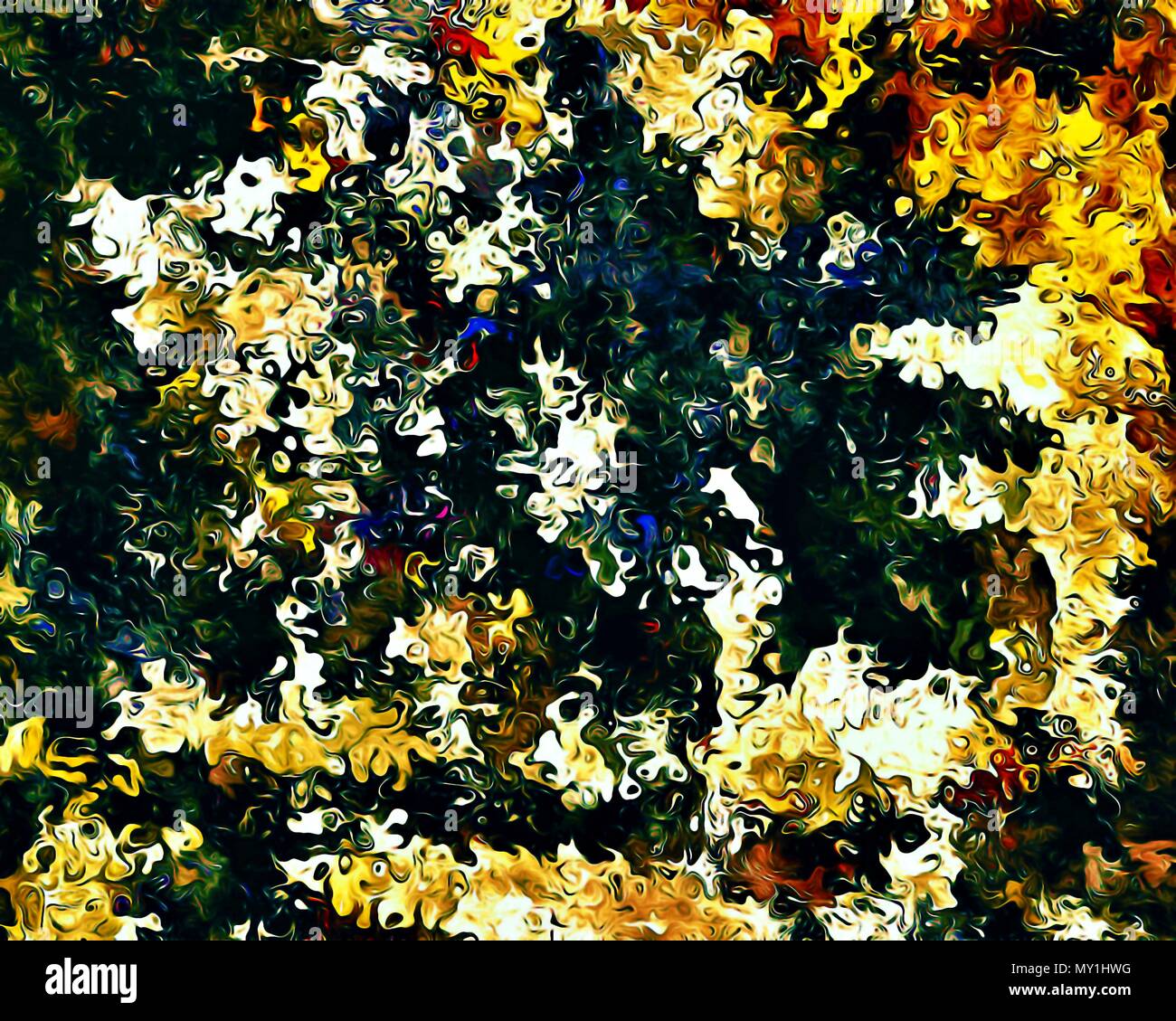 abstract psychedelic background from color paints of chaotic paint ...