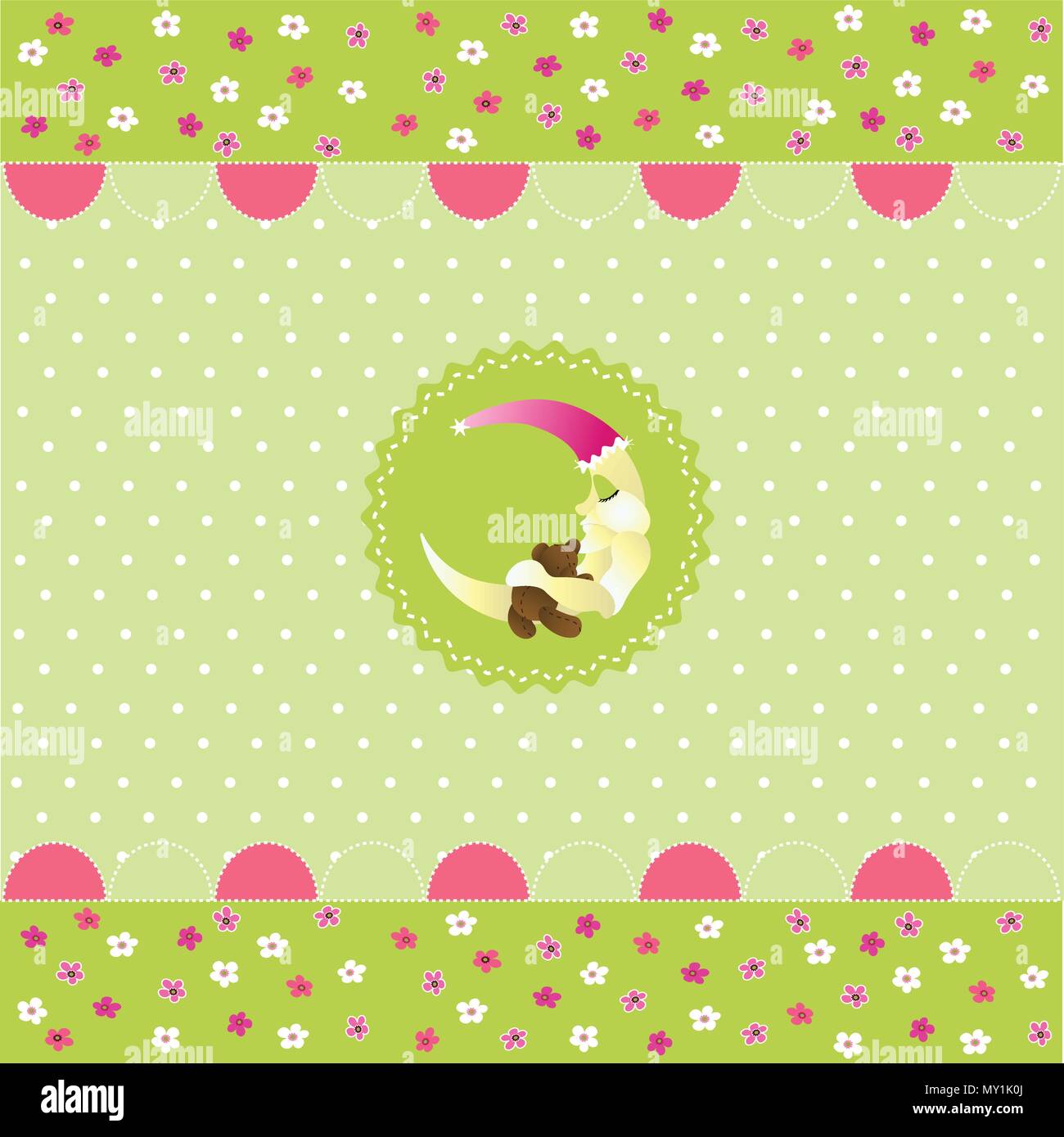 Seamless baby pattern, baby card Stock Vector Image & Art - Alamy