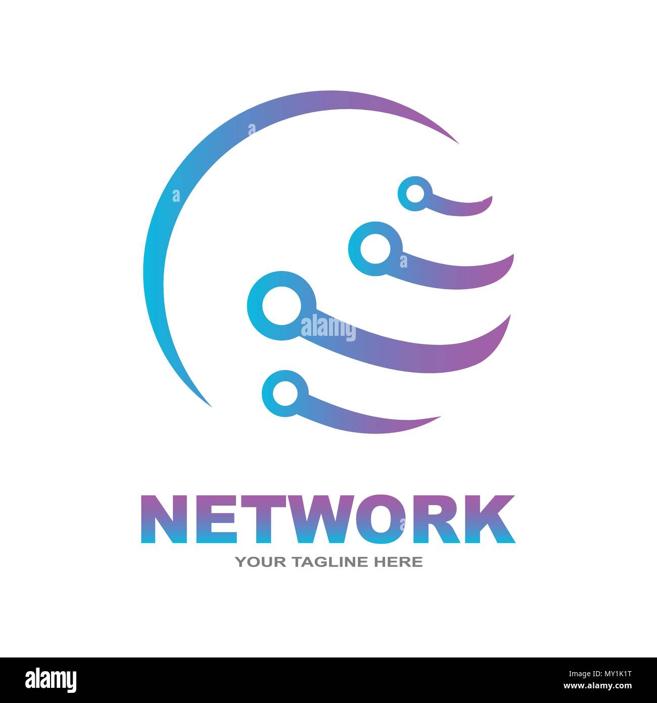 Abstract network connection vector. Global network technology Stock ...