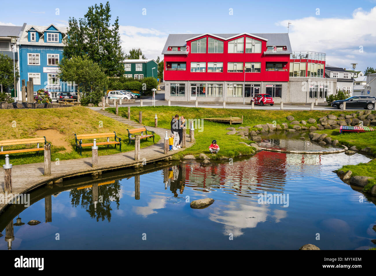 Hafnarfjordur, suburb of Reykjavik, Iceland Stock Photo - Alamy
