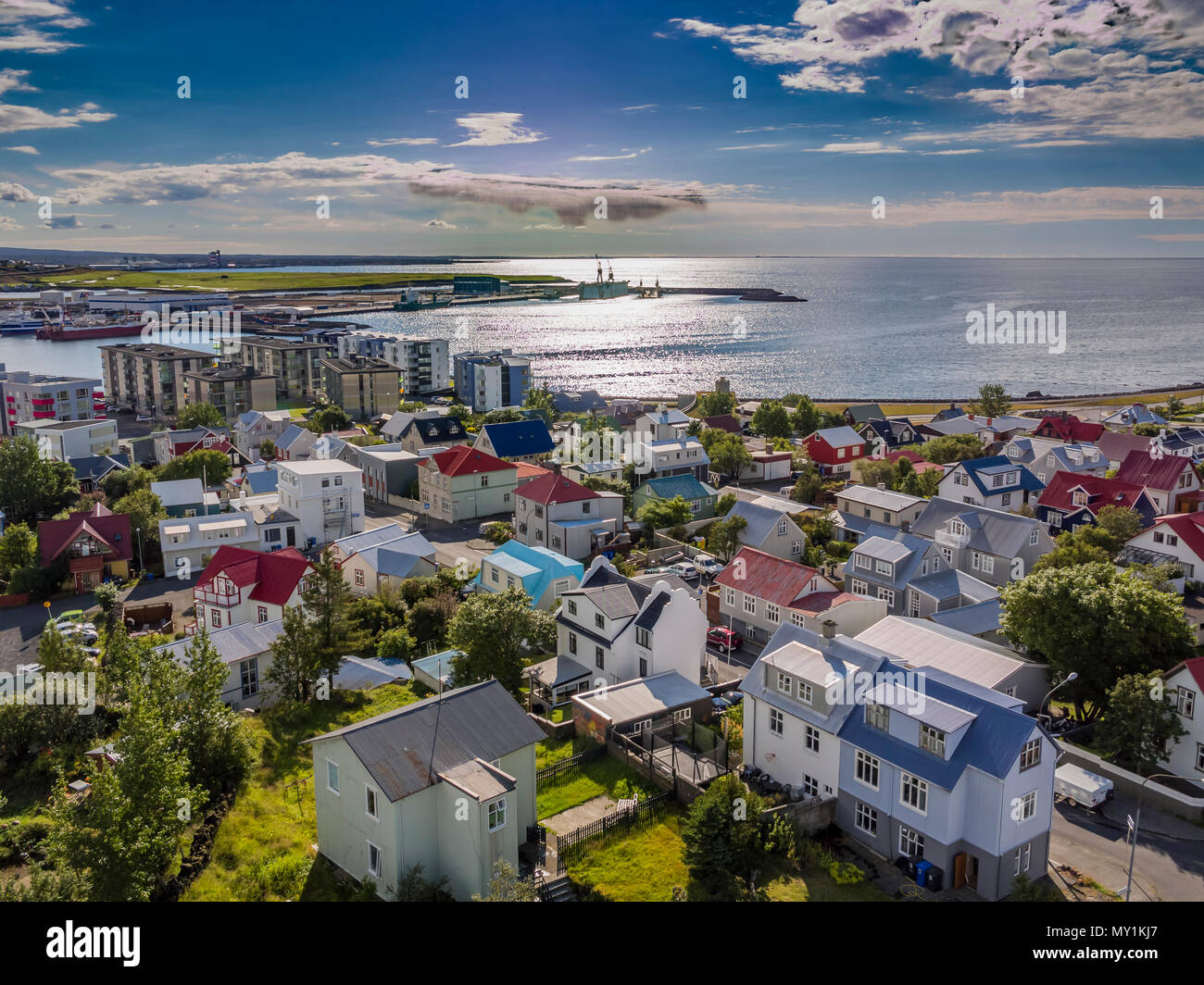 Hafnarfjordur, suburb of Reykjavik, Iceland Stock Photo - Alamy