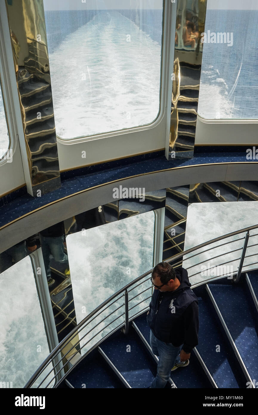 Turists on the Sardinia Ferries Mega Express 2 Stock Photo - Alamy