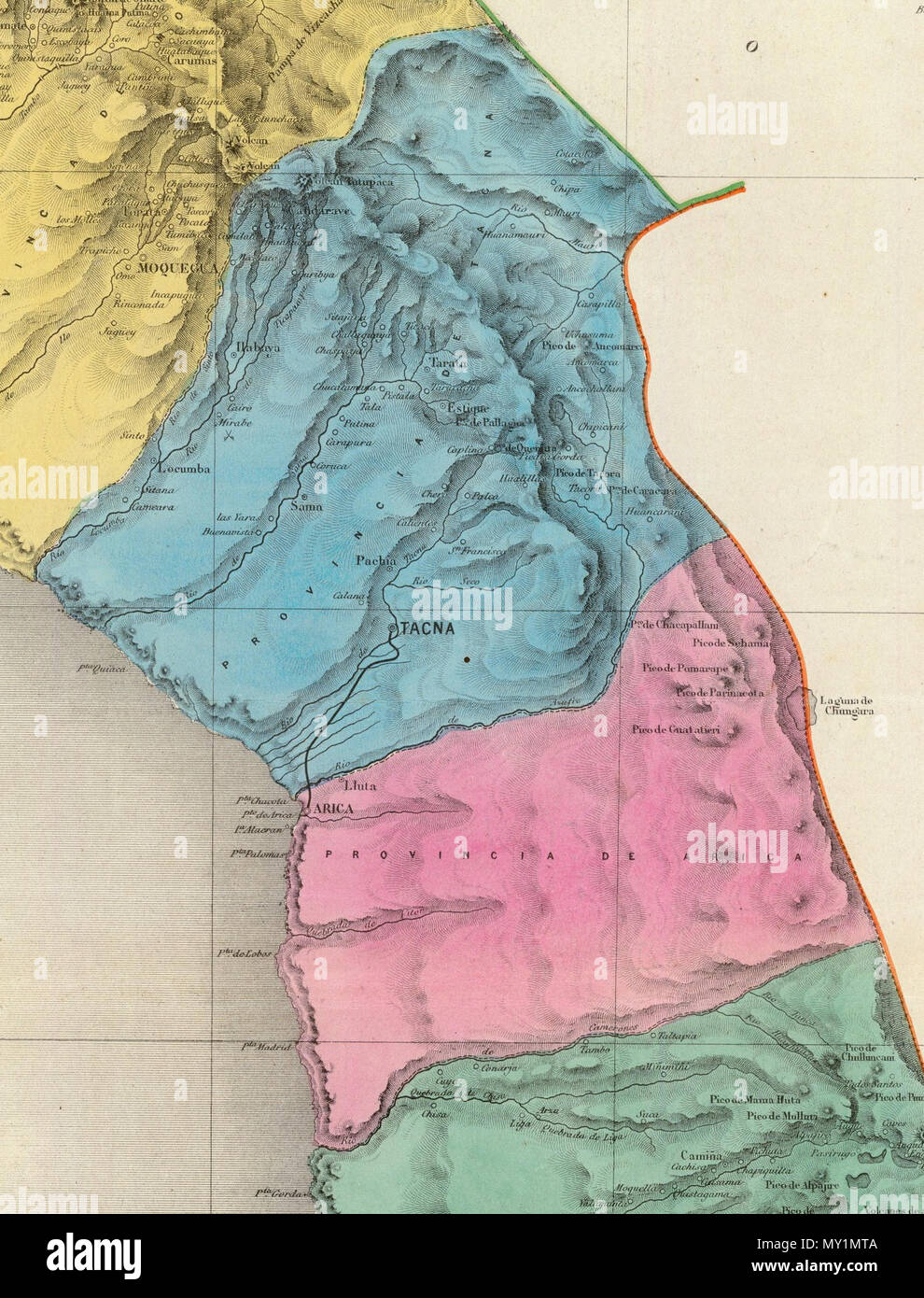 Mapa de tacna hi-res stock photography and images - Alamy
