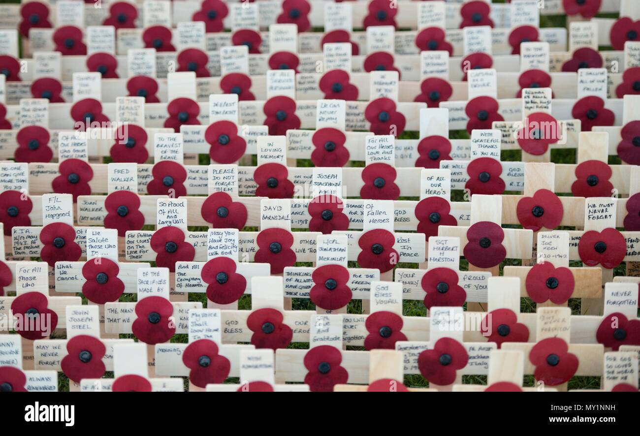 Royal Wootton Bassettt field of remembrance opens at Lydiard Park ...