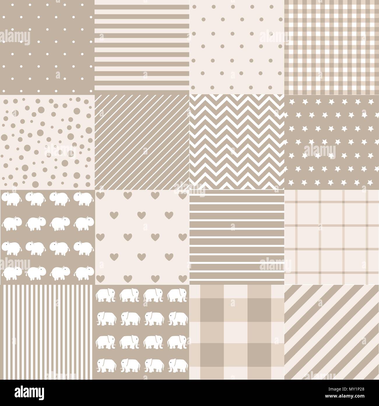 Seamless Patterns - Digital Scrapbook Stock Vector Image & Art - Alamy