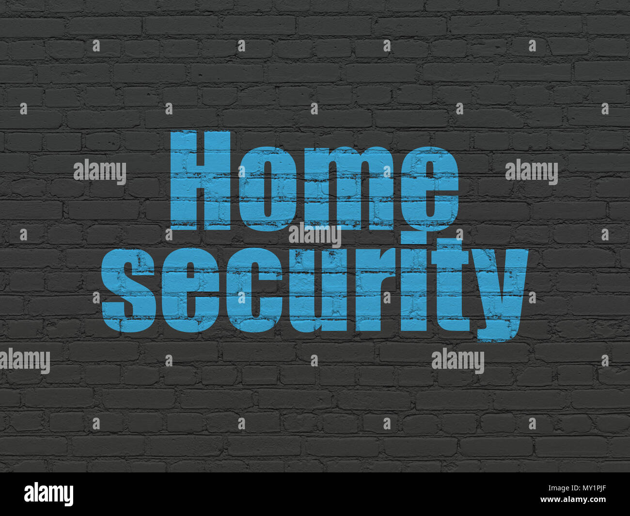 Safety concept: Home Security on wall background Stock Photo - Alamy