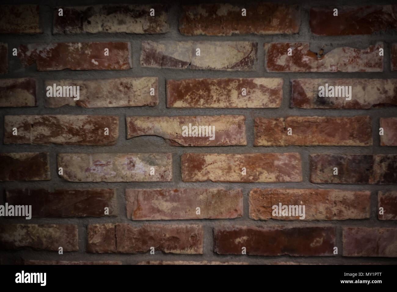 Beautiful retro brick wall, stylish original background Stock Photo - Alamy