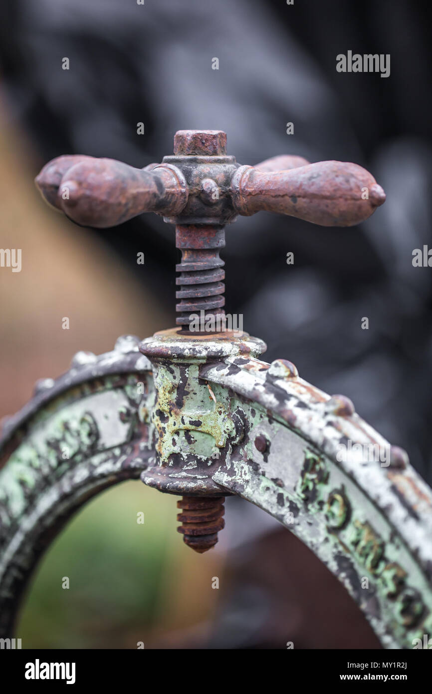 Beautiful old mechanical parts, retro concept, background Stock Photo ...