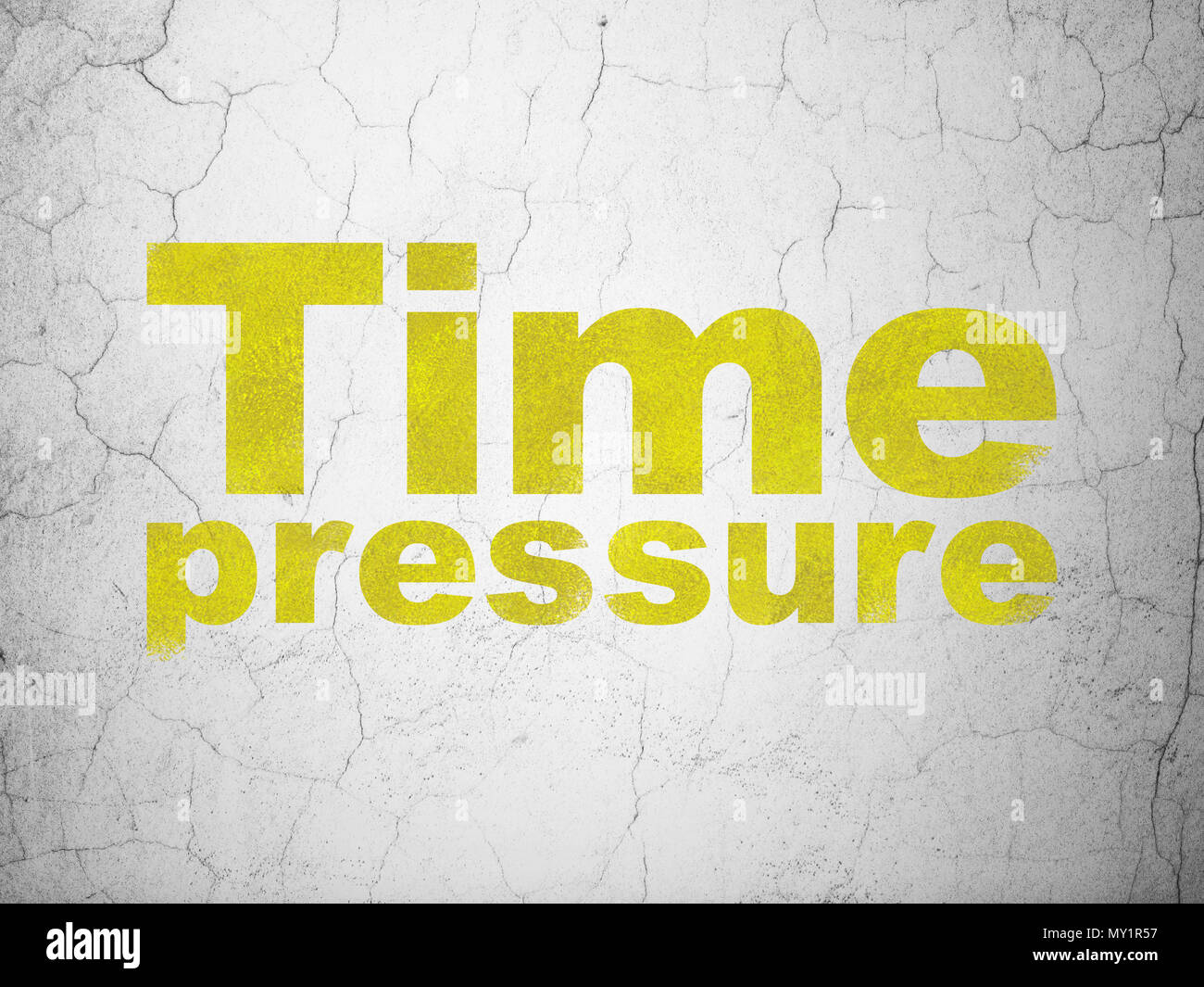 Timeline concept: Time Pressure on wall background Stock Photo - Alamy