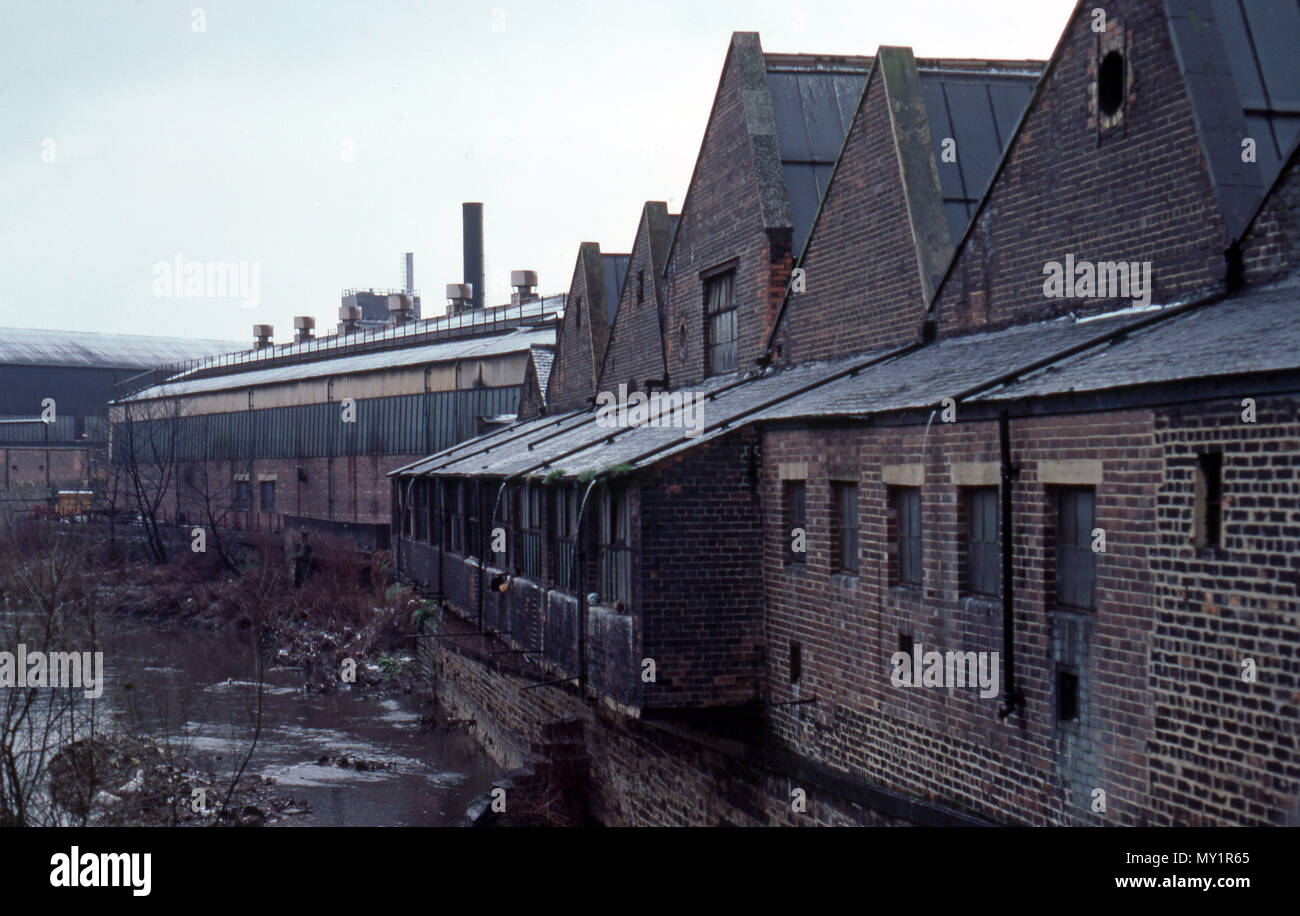 Closed down Factories in Sheffield in the early 1980's Stock Photo - Alamy