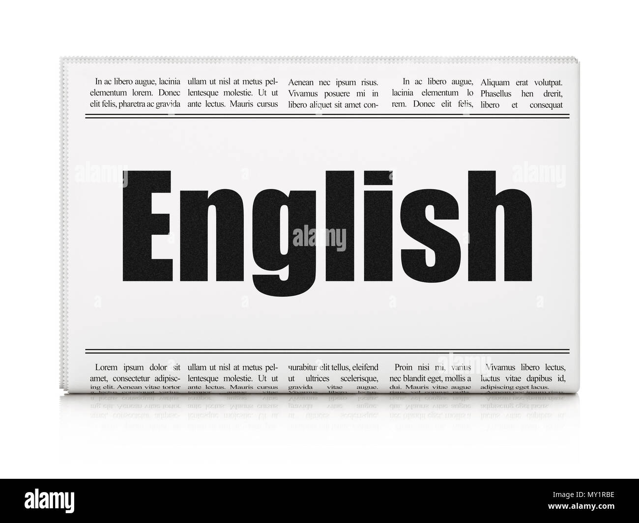 English newspaper article Cut Out Stock Images & Pictures - Alamy
