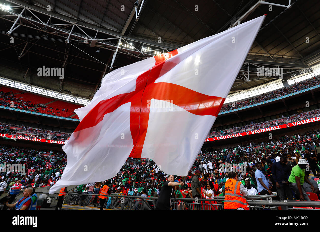 England fans in the stands Stock Photo - Alamy