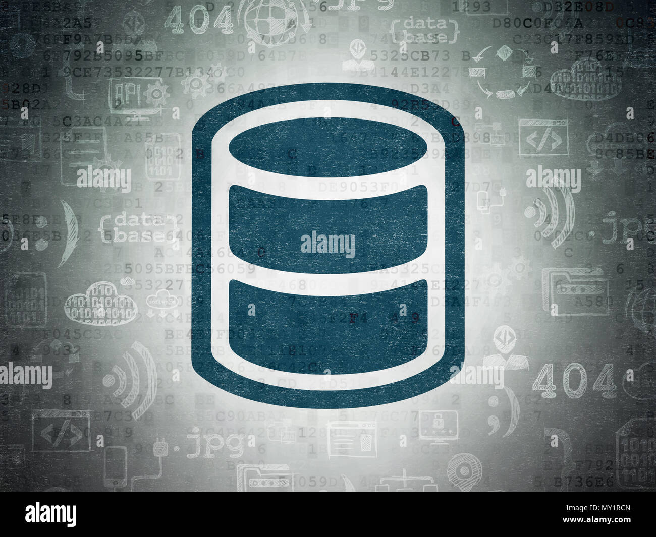 Database concept: Database on Digital Data Paper background Stock Photo - Alamy