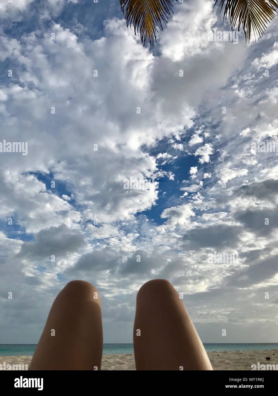 Woman on beach in barbados hi-res stock photography and images - Alamy