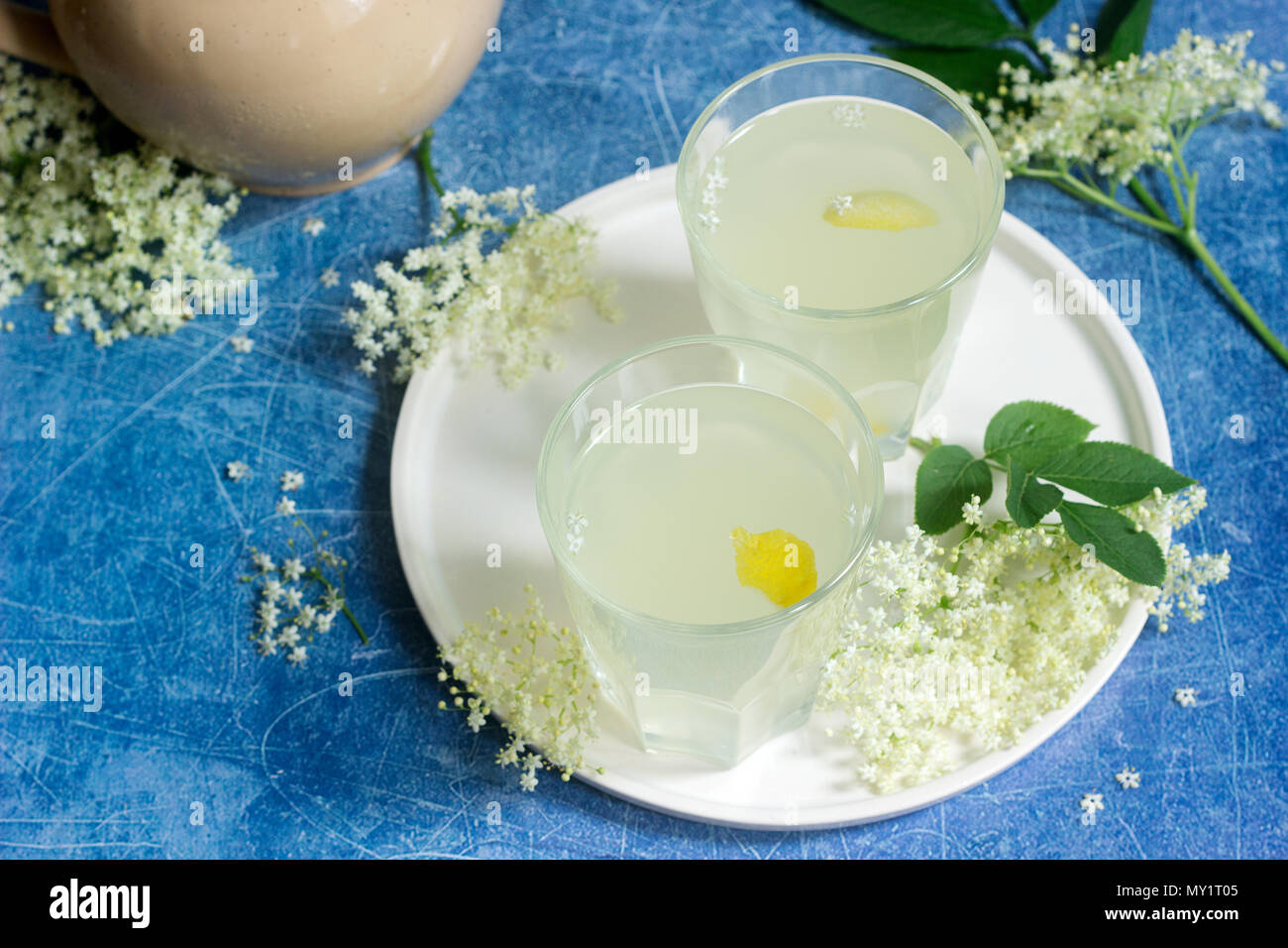 Cold sokata - a traditional Romanian drink made from the flowers of ...