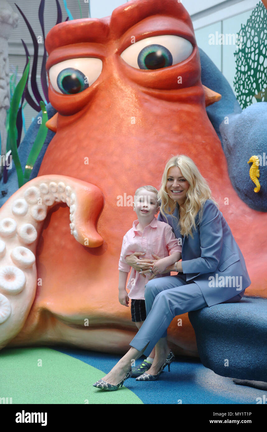 Tess Daly attends the launch of a themed outdoor space, the Disney Reef ...