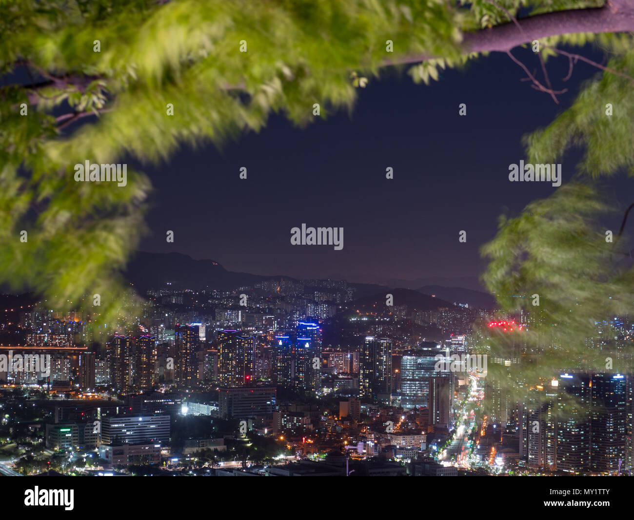Seoul by night, cityscape Stock Photo - Alamy