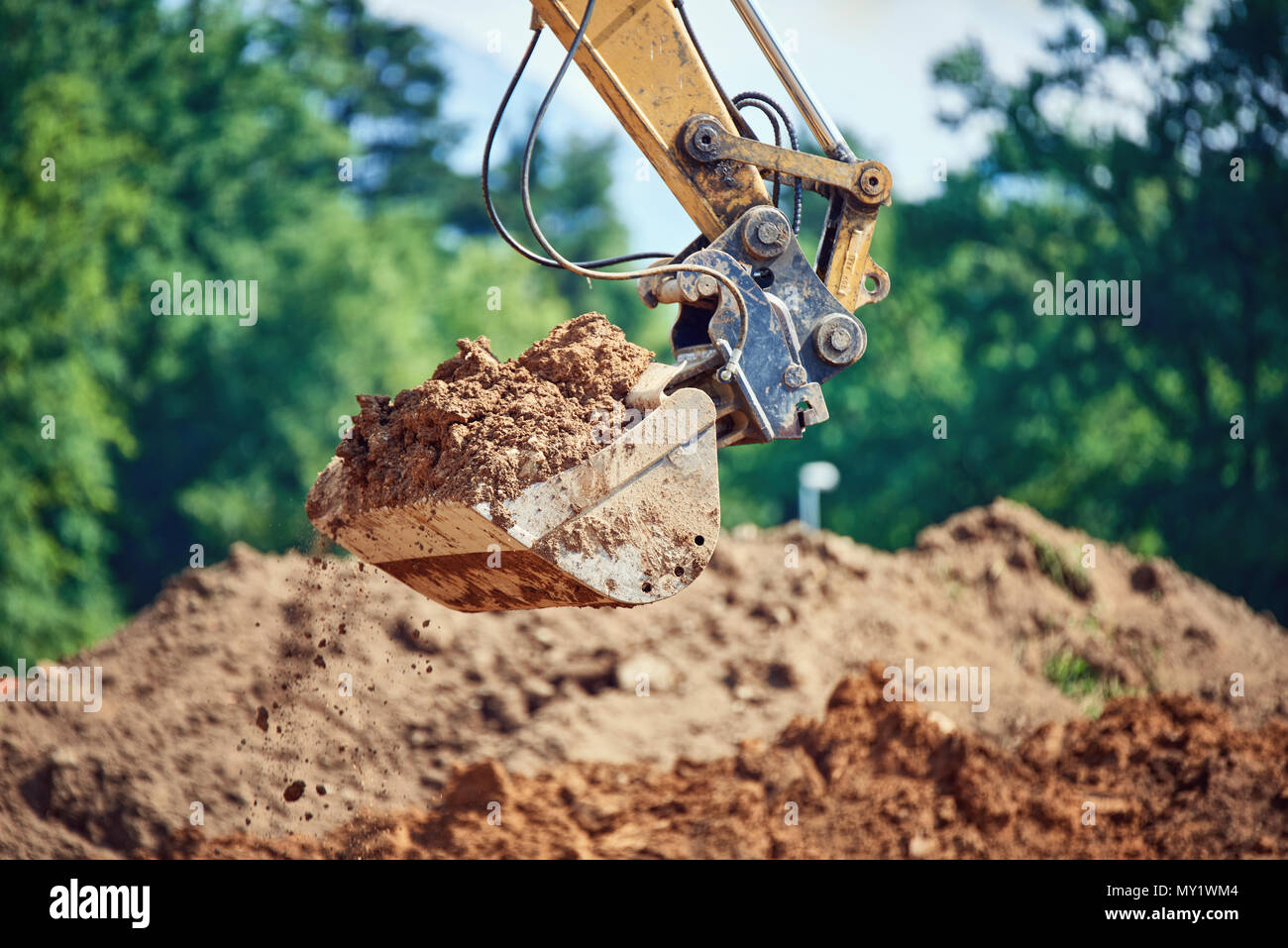 Backhoe Digging Footings