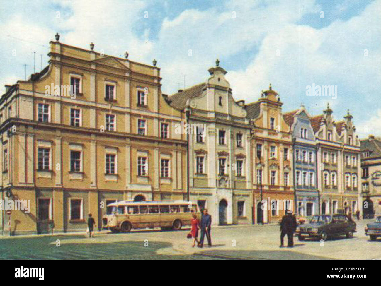 . English: Opole's town square rebuilt after the war. . Unknown 466 ...