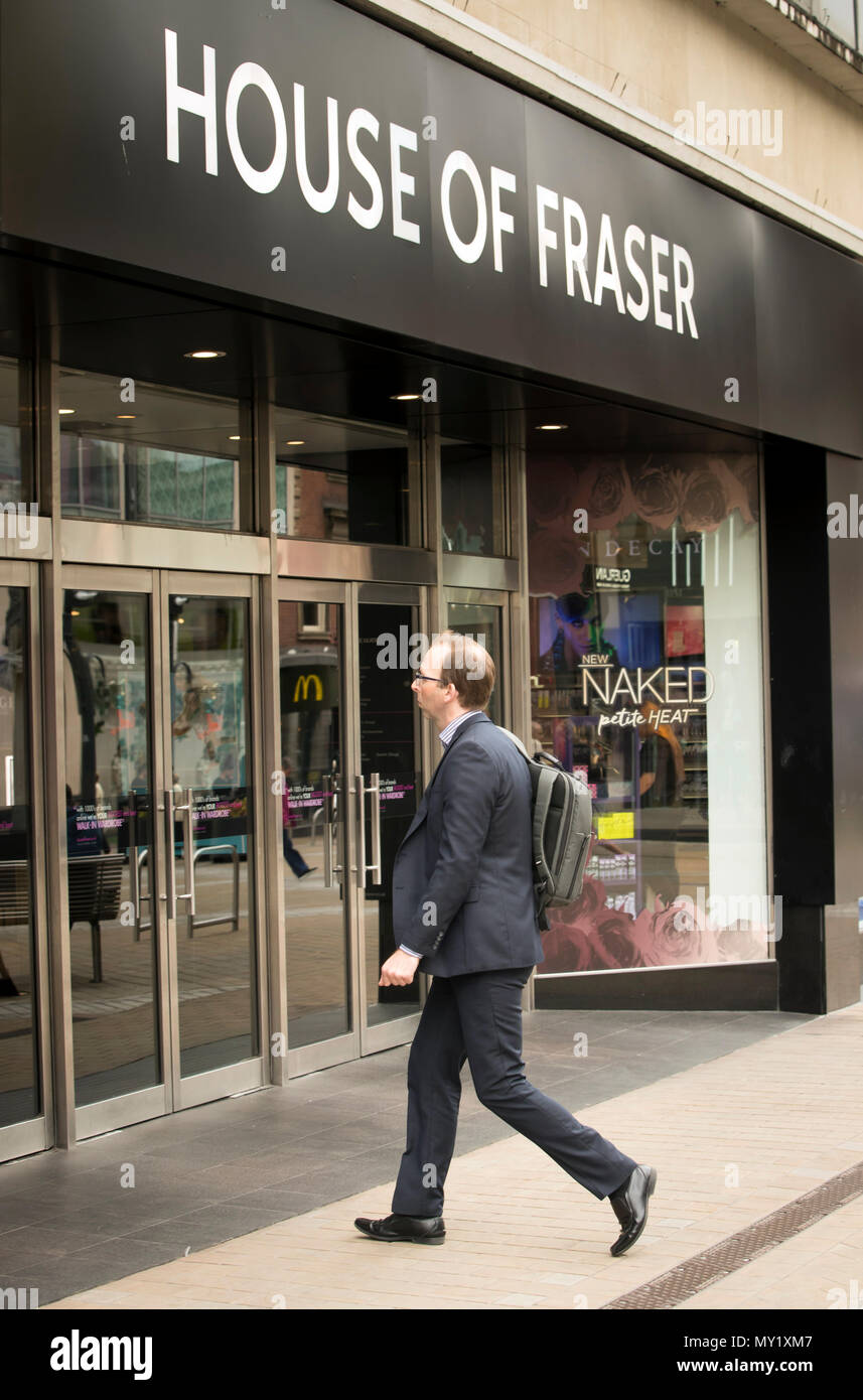 House of Fraser department store on Briggate, Leeds Stock Photo - Alamy