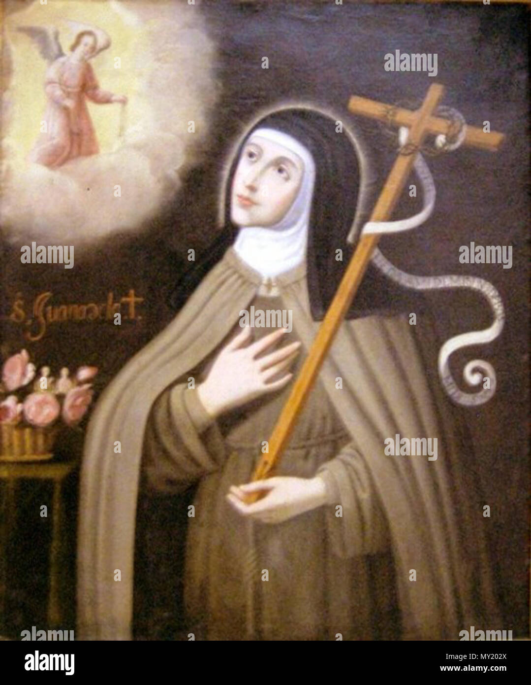 . English: Painting with venerable Joan of the Cross Vázquez ...