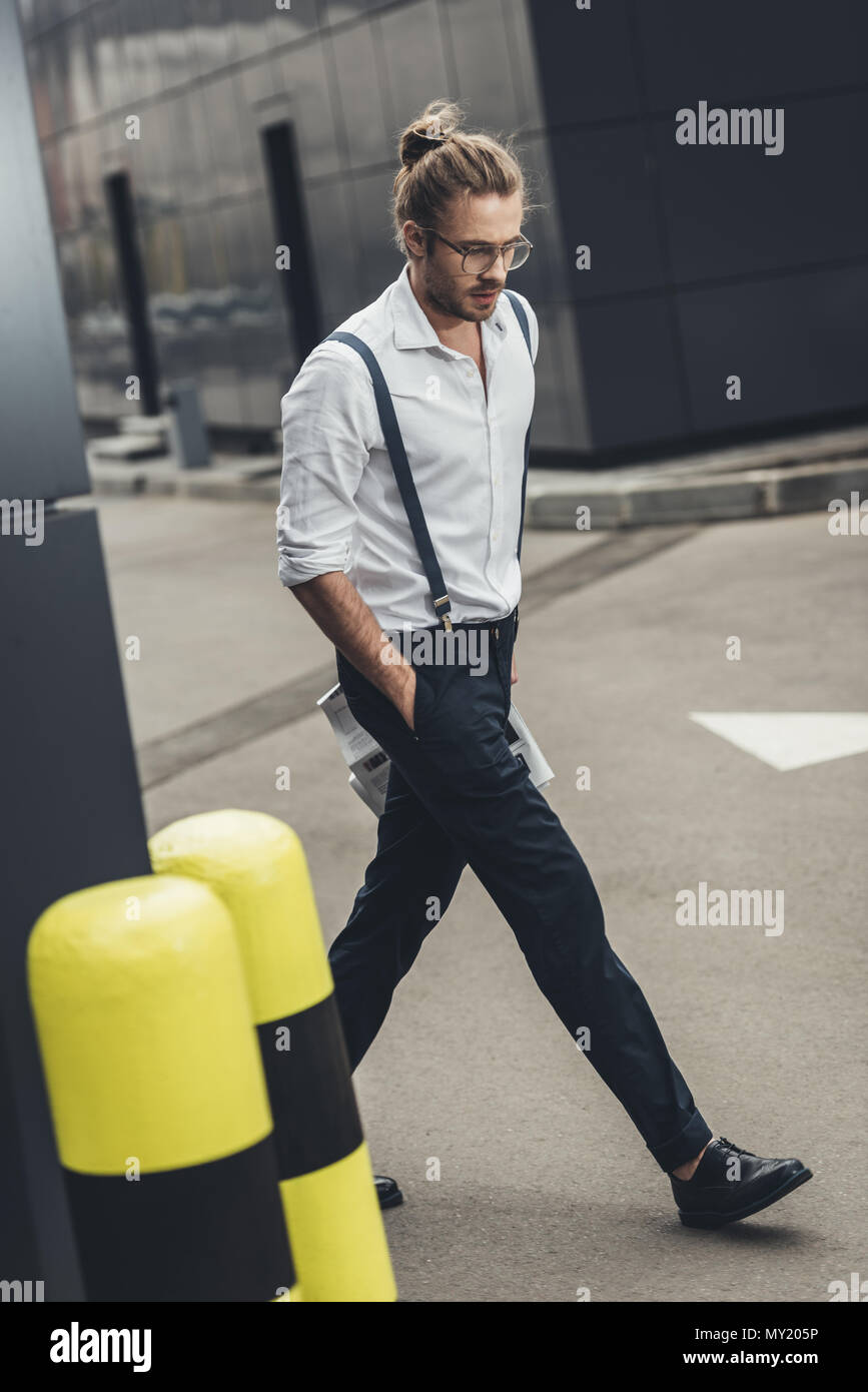 Young man in spectacles hi-res stock photography and images - Alamy