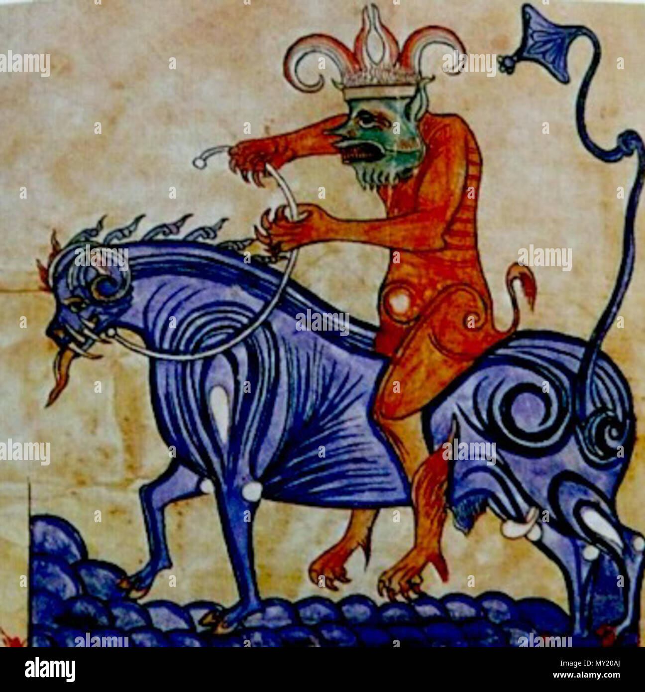 . English: Satan as Antichrist . middle age. Unknown 475 ...