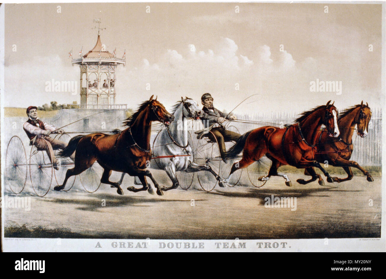 1800s harness racing hi-res stock photography and images - Alamy