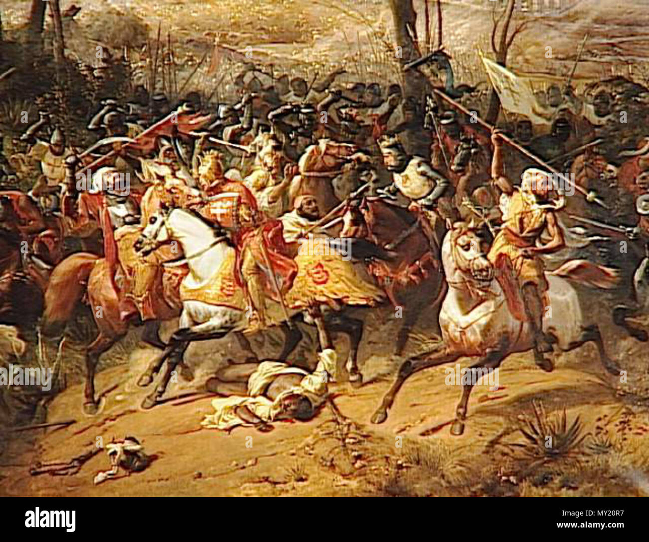. Battle of Arsuf . Historiengemälde 477 Schlacht von Arsuf Stock Photo ...