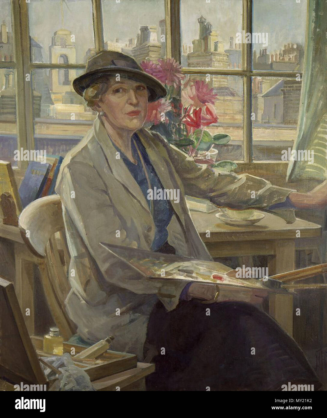 . English: Mary Tripe Self portrait. Oil on canvas. Gift of the artist ...