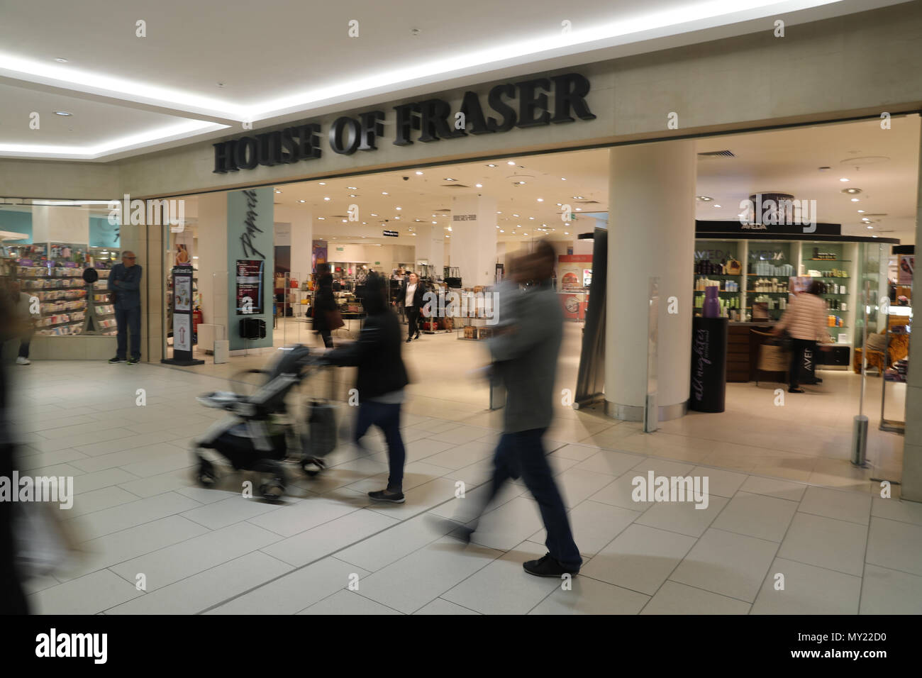 The House of Fraser store in the Victoria Centre, Nottingham Stock ...