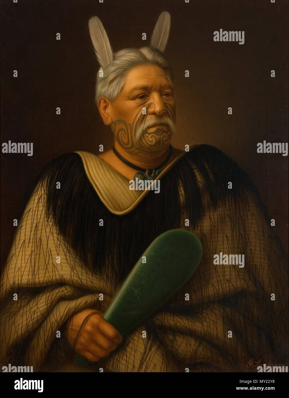 . English: A portrait of Wahanui Reihana Te Huatare by Gottfried ...