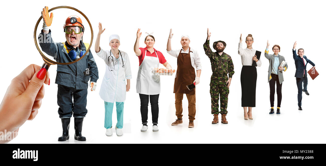 Job interview, man in uniform hi-res stock photography and images - Alamy