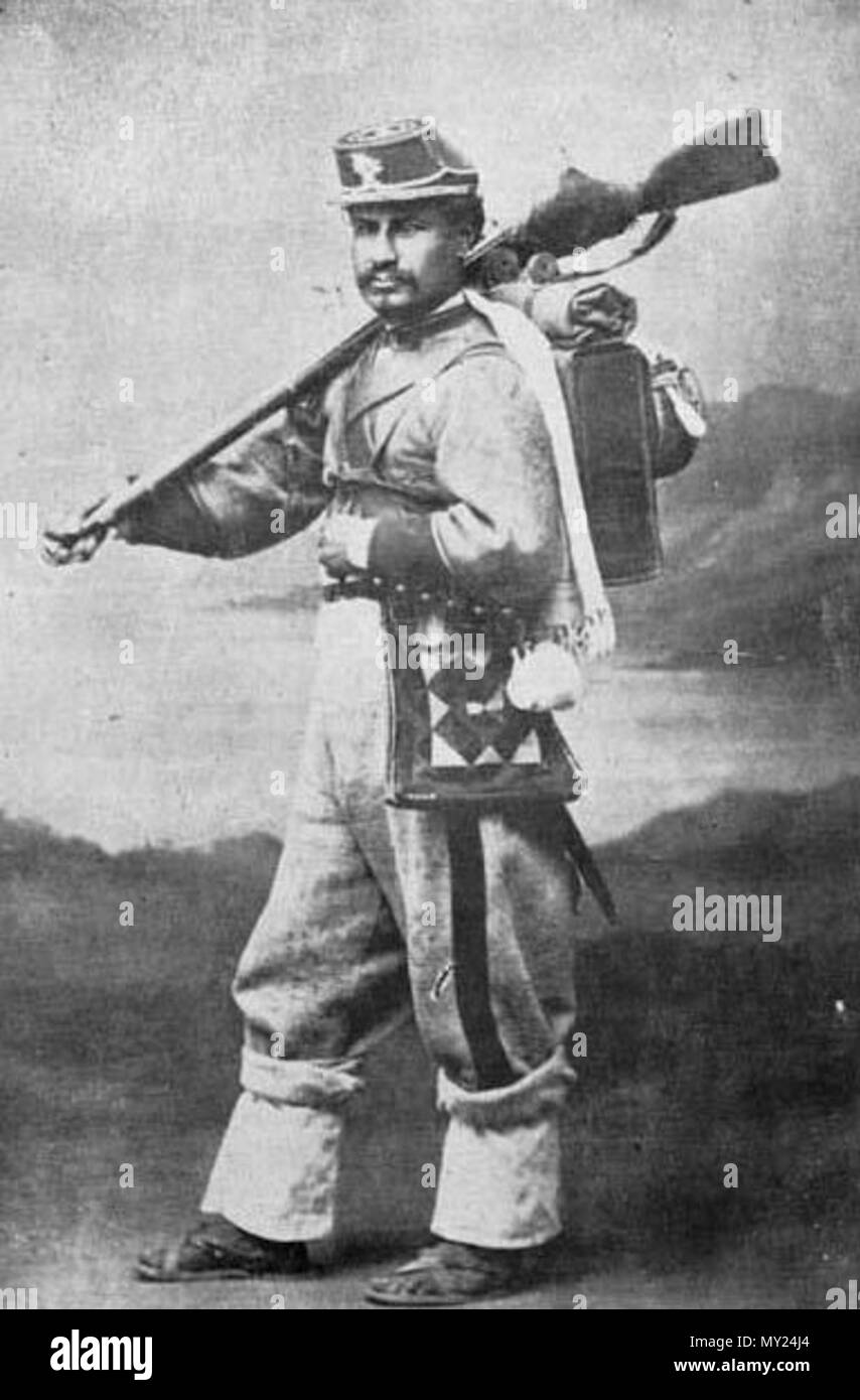 . Soldado del Regimiento Colorados de Bolivia (Colorados de Daza ...