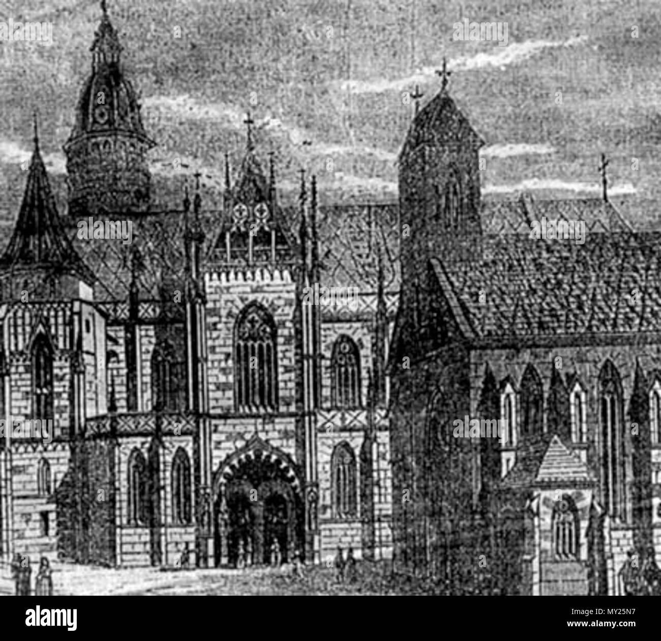 Medieval chapel st michael Black and White Stock Photos & Images - Alamy