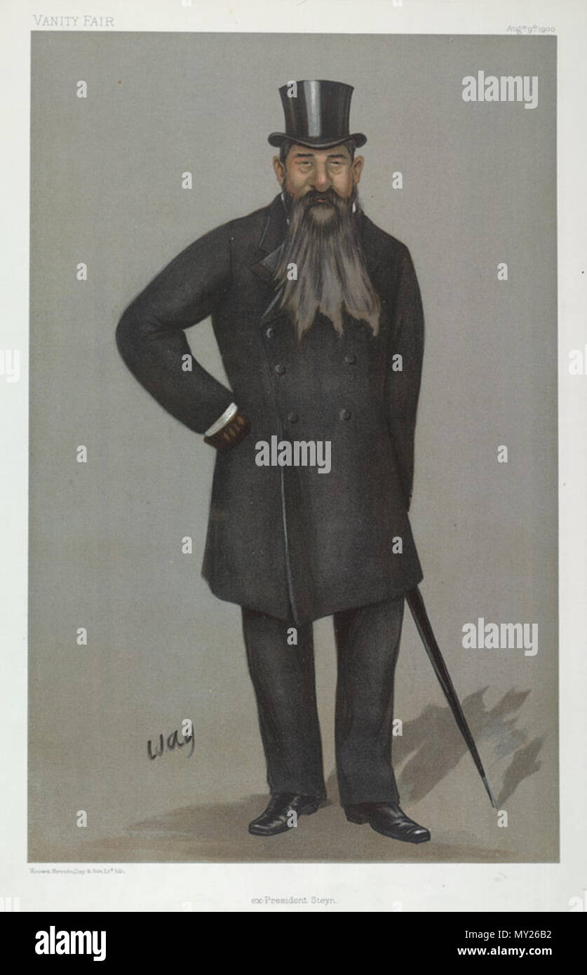 Men of the Day No.787: Caricature of Mr MT Steyn. Caption reads: 'ex ...