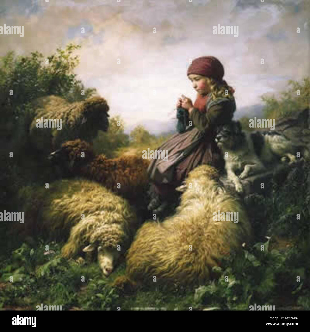 German peasant girl painting hi-res stock photography and images - Alamy