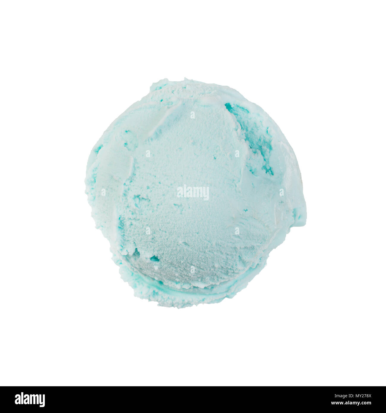 Isolated scoop of turquoise ice cream isolated Stock Photo - Alamy