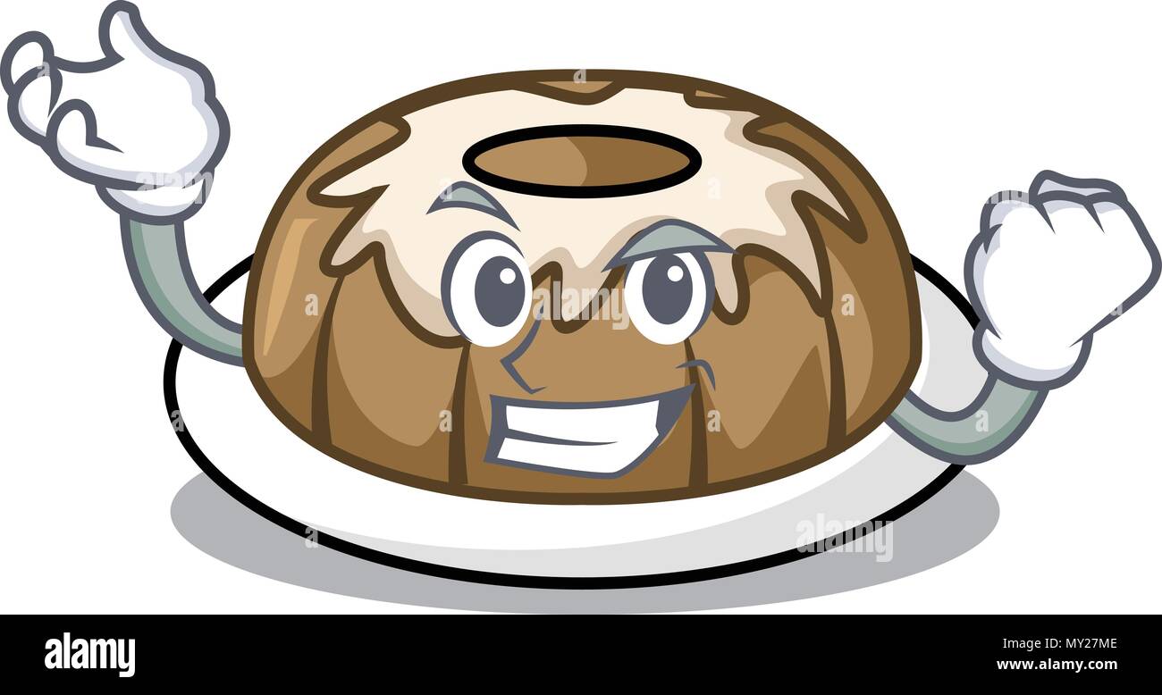 Successful bundt cake character cartoon Stock Vector Image & Art - Alamy