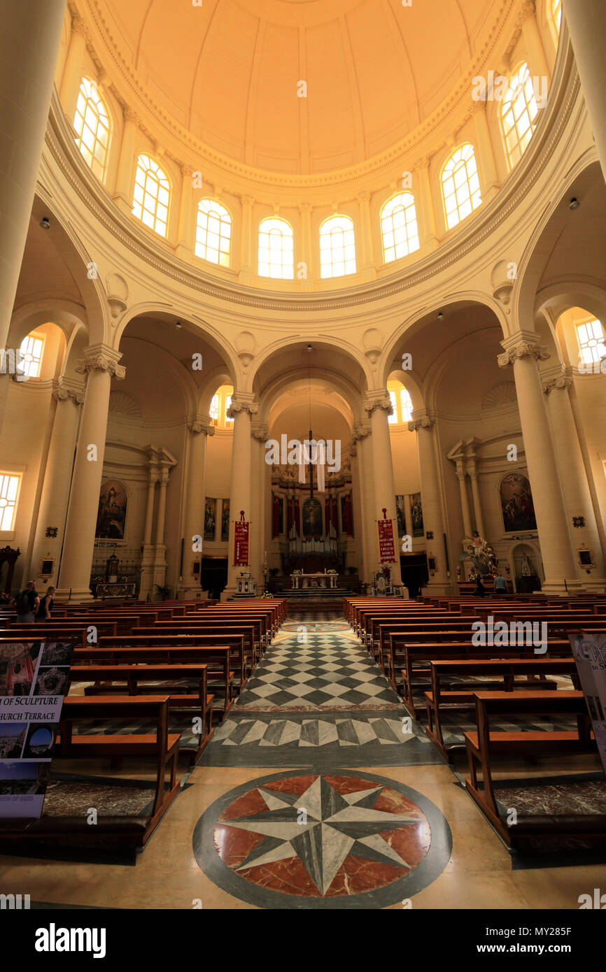 The Church of Saint John the Baptist, the Rotunda of Xewkija, a Roman ...