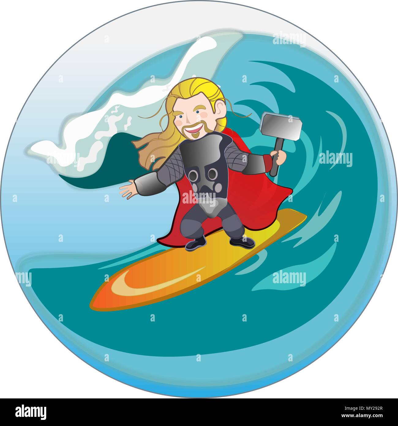 Man sliding on slide Stock Vector Images - Alamy