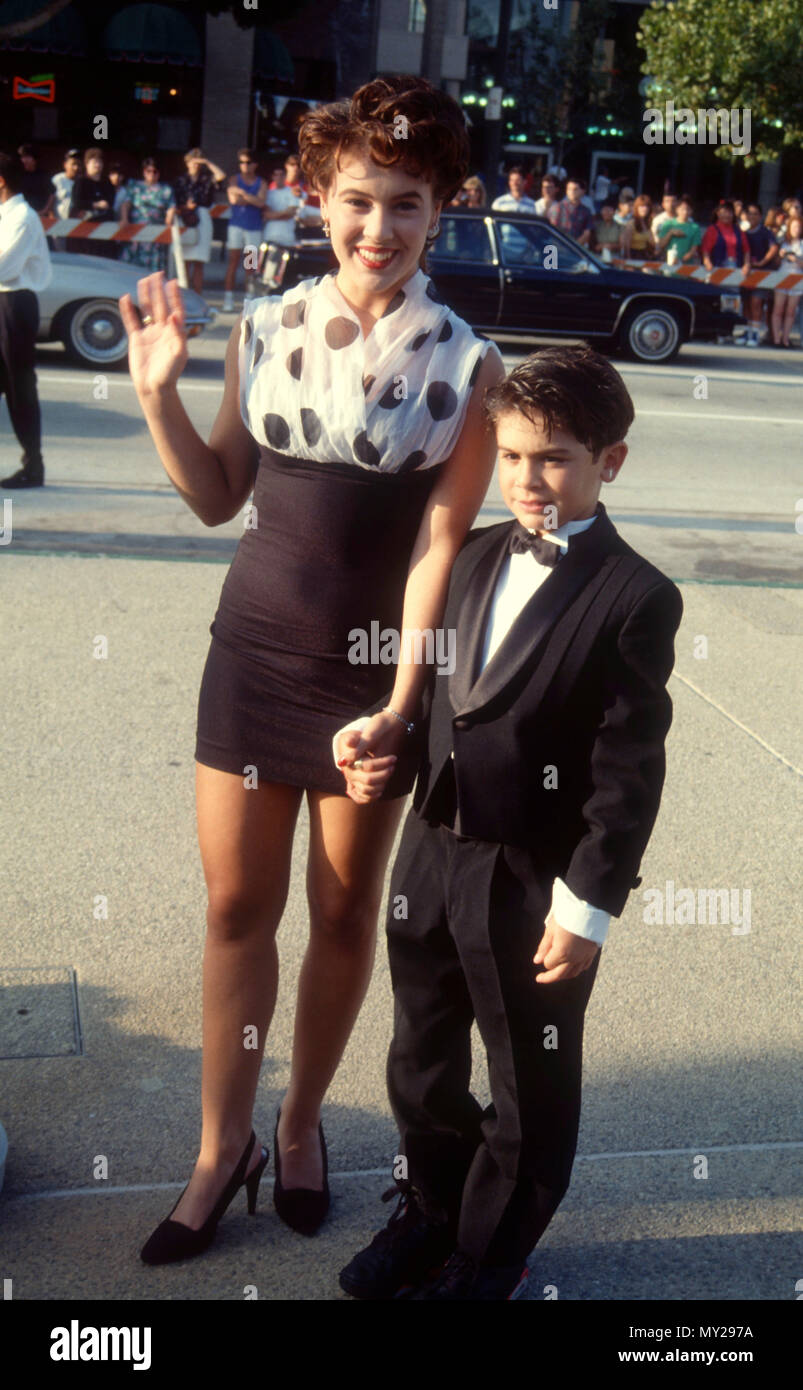 PASADENA, CA - AUGUST 25: (L-R) Actress Alyssa Milano and brother Cory ...
