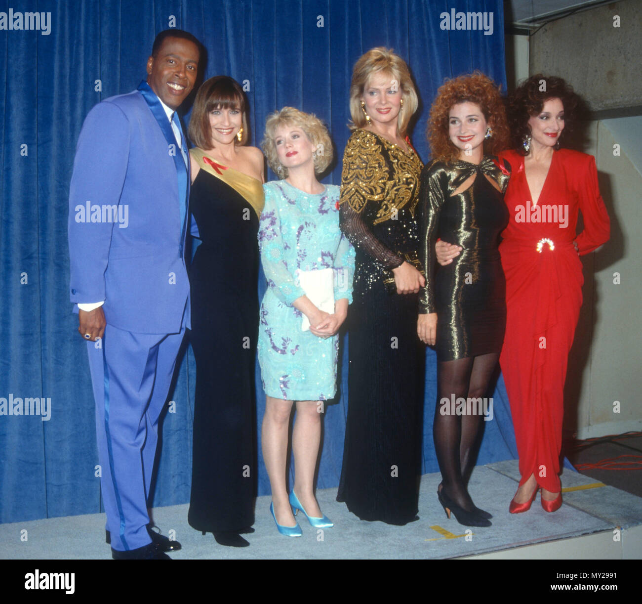 PASADENA, CA - AUGUST 25:(L-R) Actor Meshach Taylor, actresses Jan ...