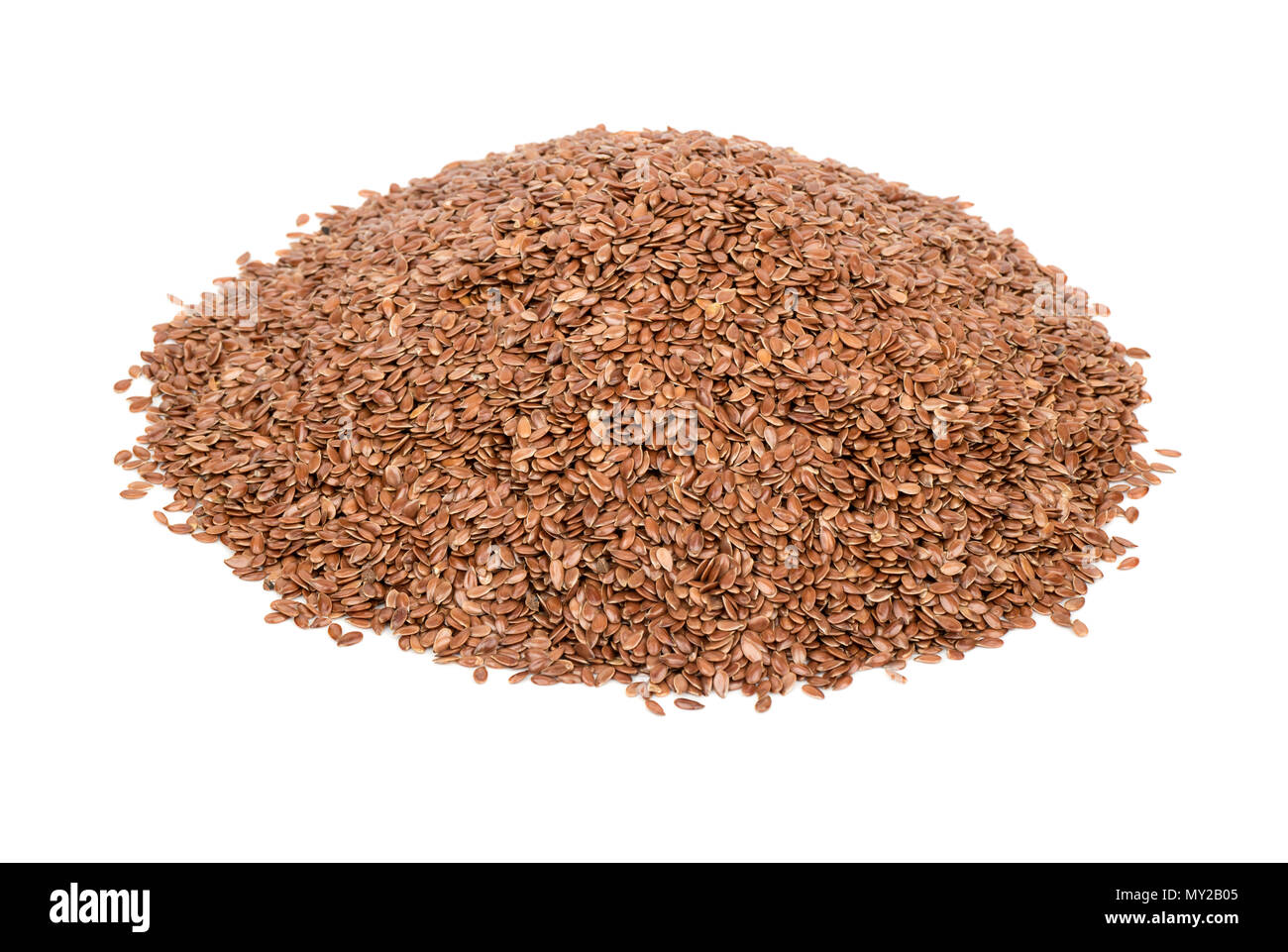Bunch of raw flax seeds isolated on white background Stock Photo - Alamy