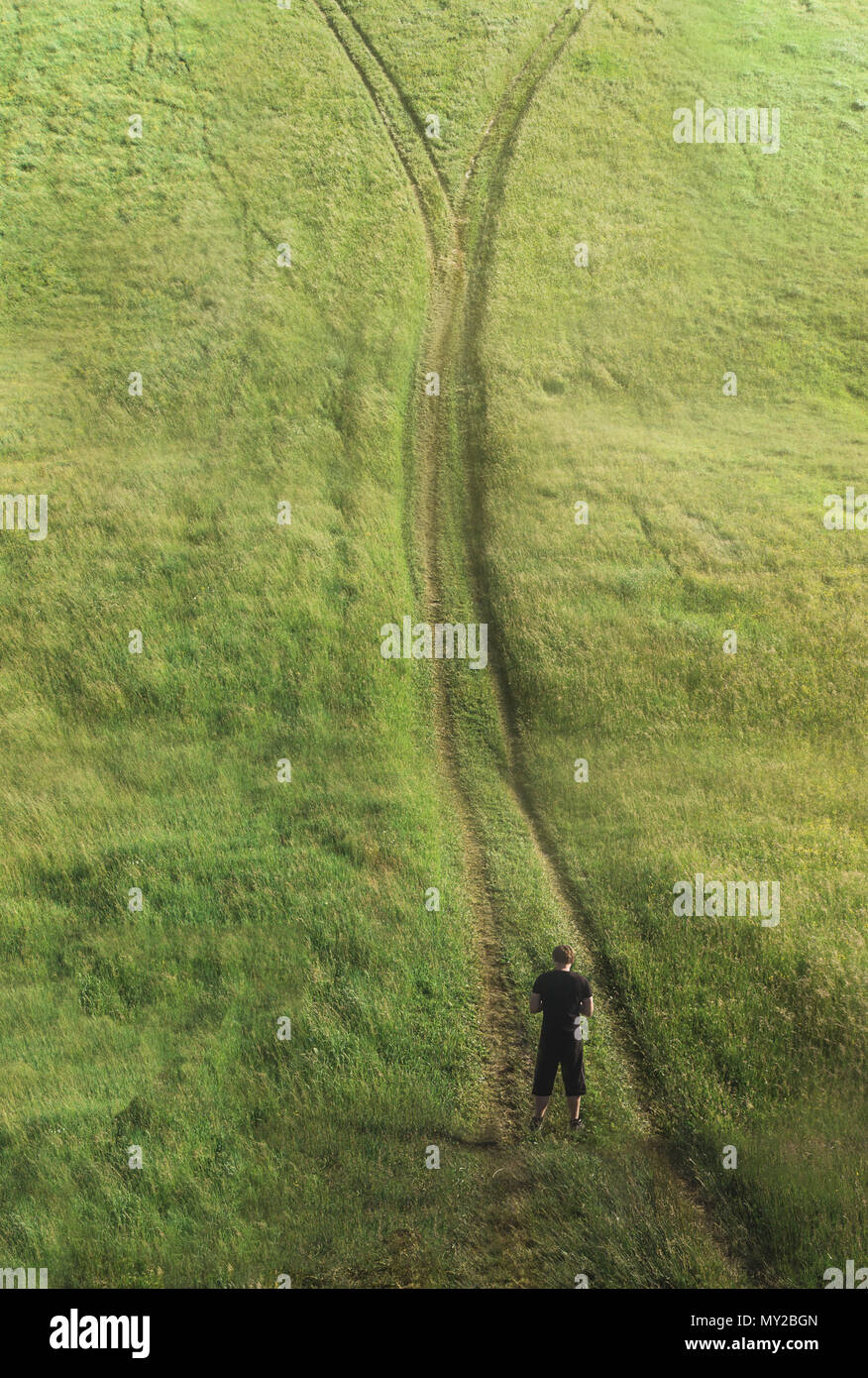 Man at a crossroads hi-res stock photography and images - Alamy