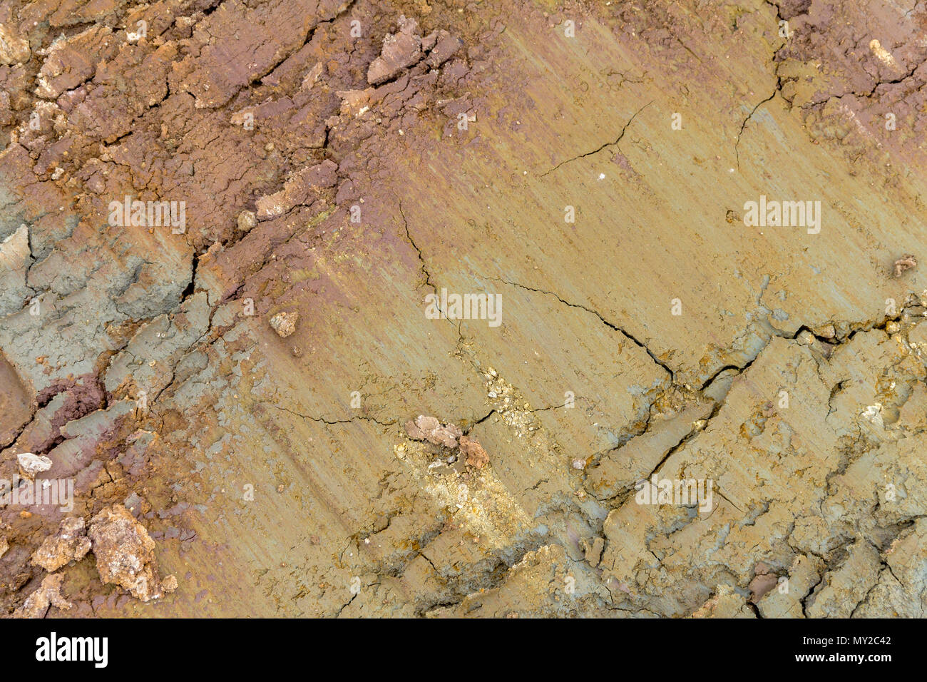 beautiful colored full frame abstract fissured soil structure Stock ...