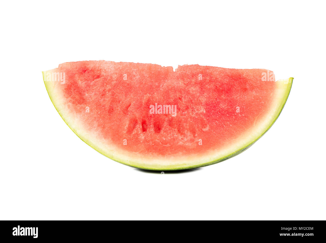 Slice of watermelon without seeds isolated on white background Stock ...