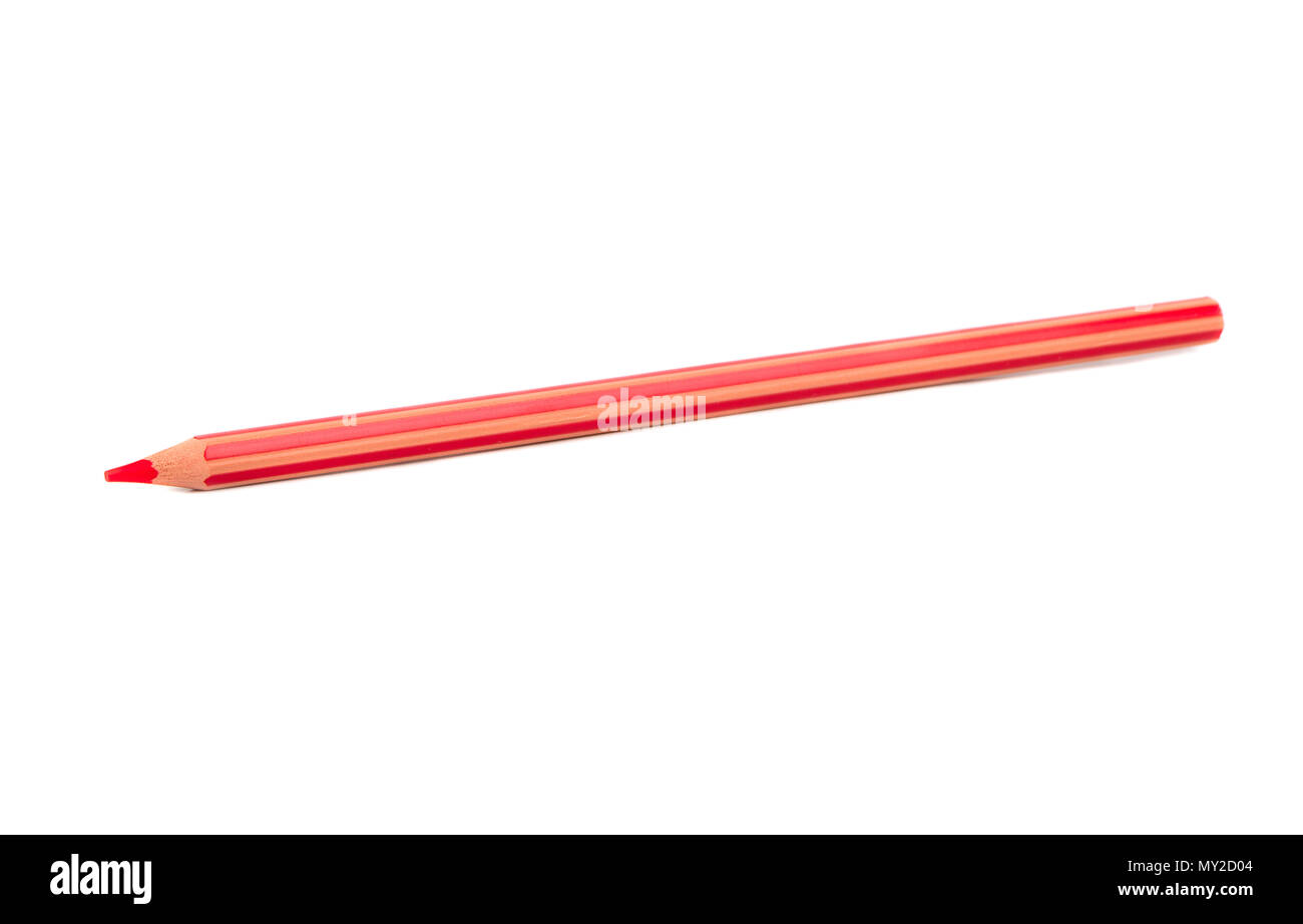 Single red drawing pencil hi-res stock photography and images - Alamy