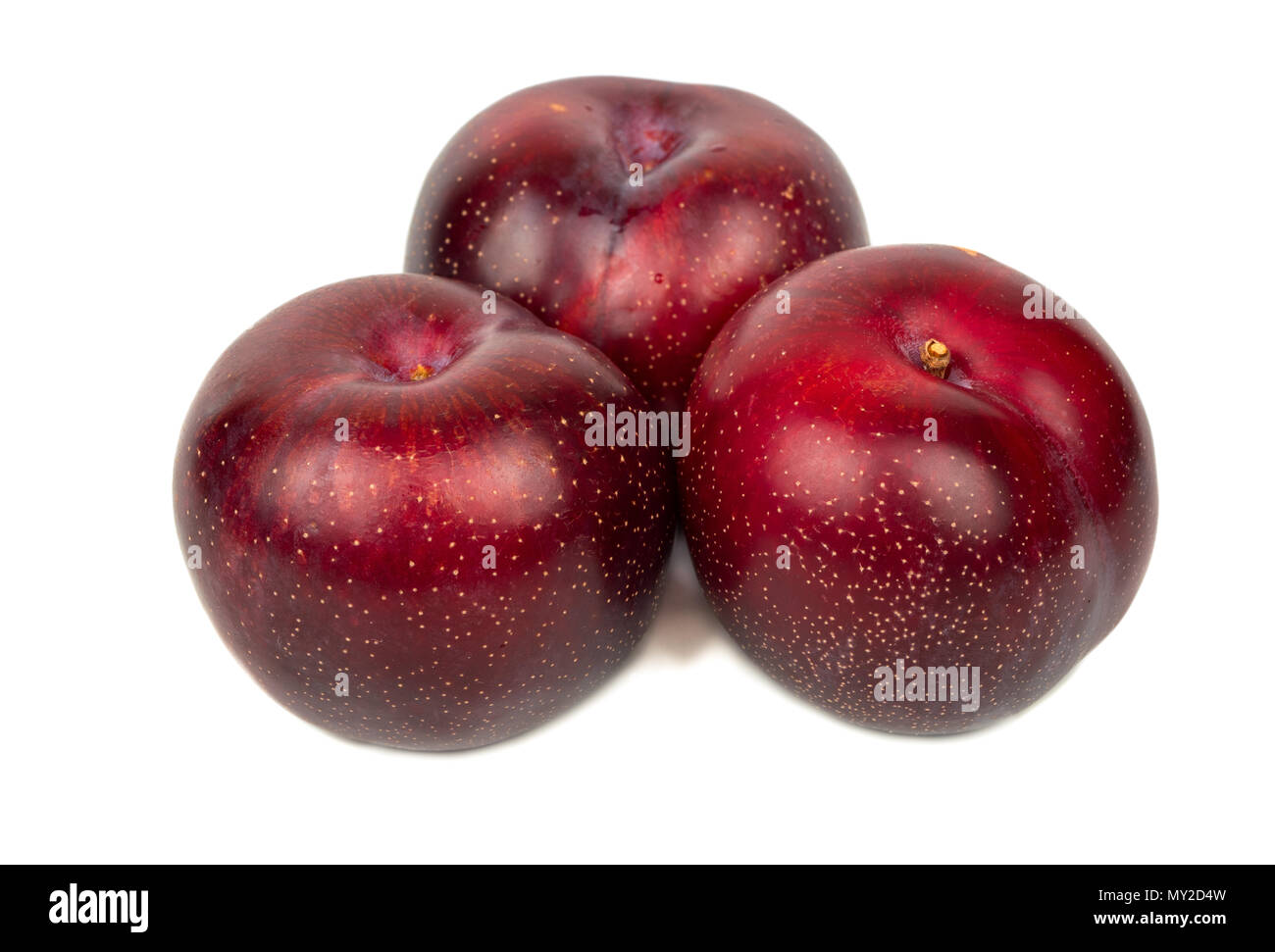 Three fresh purple plums hi-res stock photography and images - Alamy