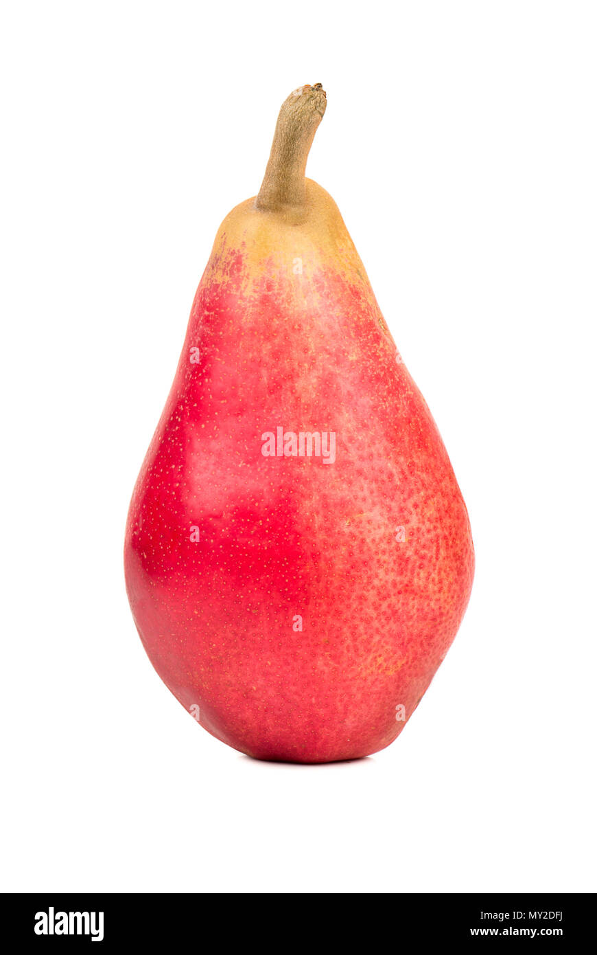 Fresh red pear isolated on white background Stock Photo - Alamy